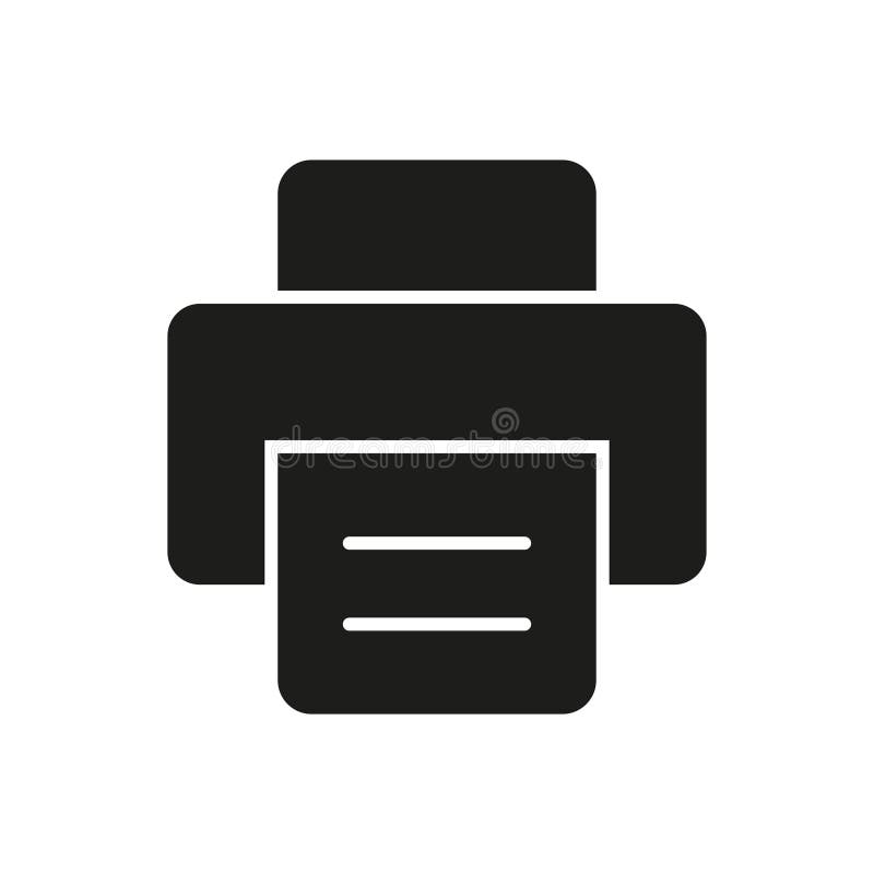 Filled Glyph Fax Machine Symbol, Ideal for Retro Office and Print ...