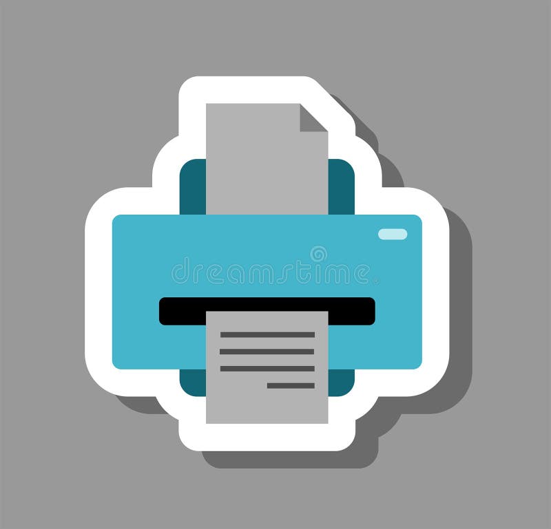 Fax Icon that Symbolizes Fax Contact Number Stock Vector - Illustration ...