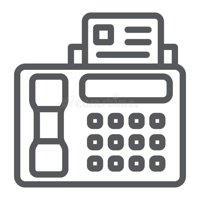 Fax Graphics Machine Stock Illustrations – 171 Fax Graphics Machine ...