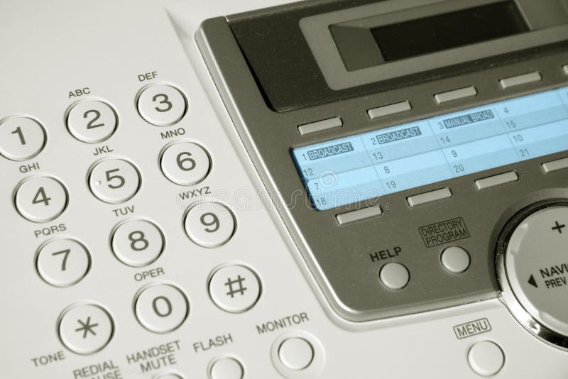 Fax machine stock image. Image of communications, sheet - 1475421