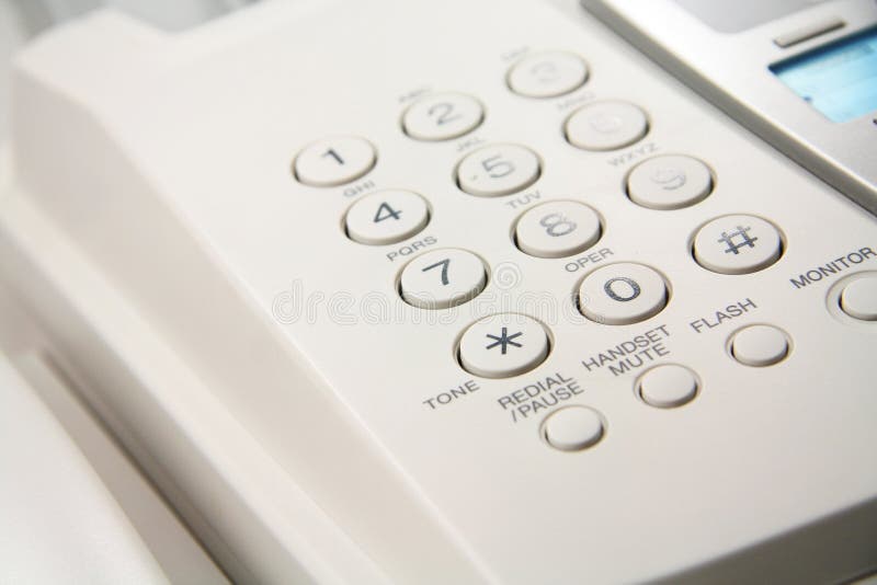 Fax machine detail stock photo. Image of receiving, office - 12584344