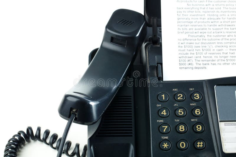 Fax stock photo. Image of telex, document, telephone - 15462604