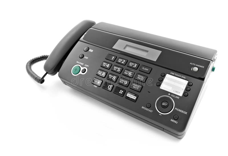 Fax machine stock image. Image of vintage, answering - 60920007