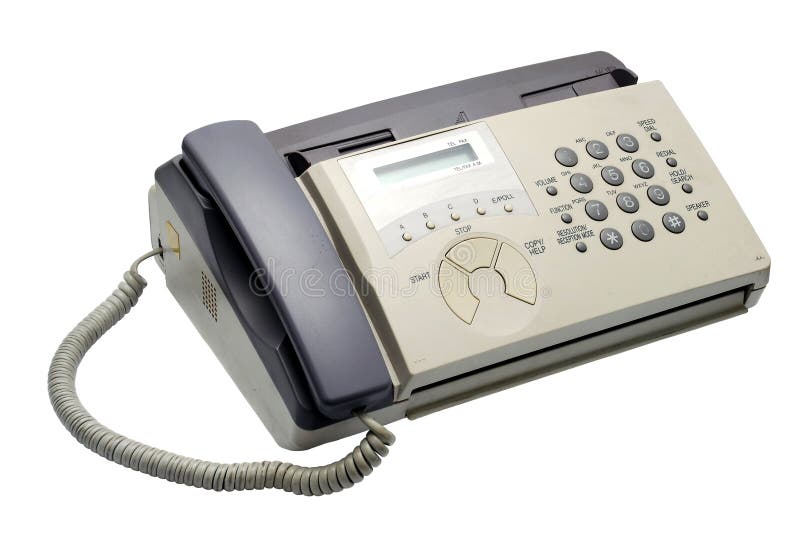 Fax machine stock image. Image of number, ring, telephone - 5386299