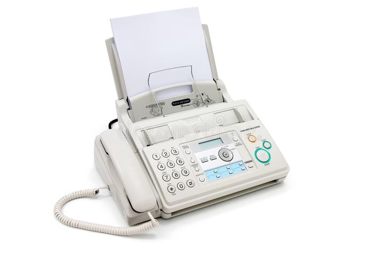 Fax machine stock image. Image of number, ring, telephone - 5386299