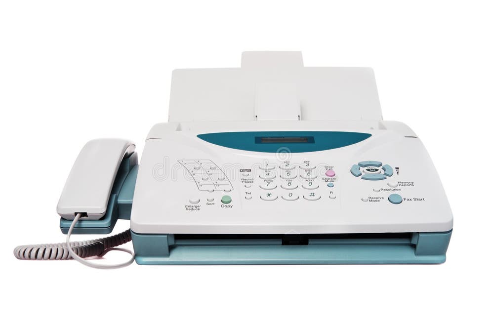 Fax machine stock photo. Image of message, telephone, keypad - 5541470