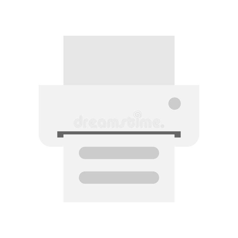 Fax Machine Flat Icons. Symbol Technology for Various Office Equipment ...