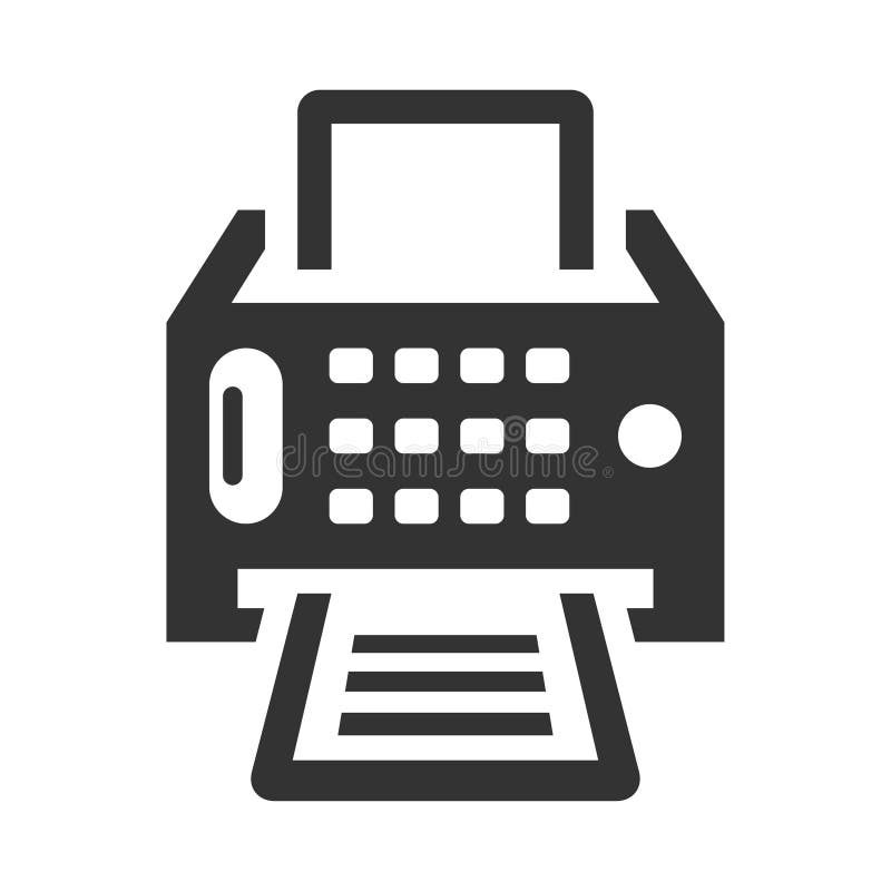 Fax machine icon stock vector. Illustration of printer - 270349390