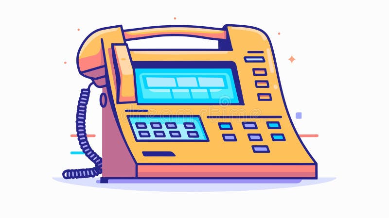 Professional Fax Machine Icon for Communication Projects Stock Vector ...