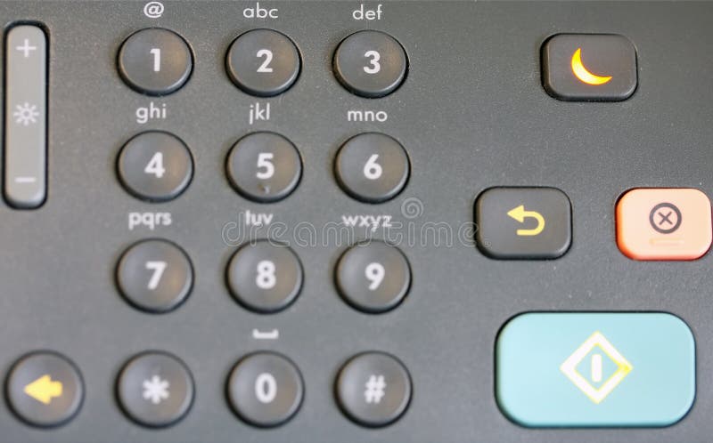 Fax machine keyboard stock photo. Image of button, electrical - 22055820