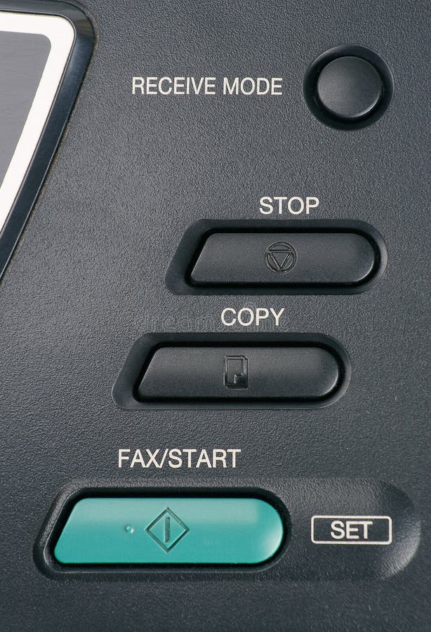 Fax Machine Keypad Close-up Stock Photo - Image of buttons, black: 13100428