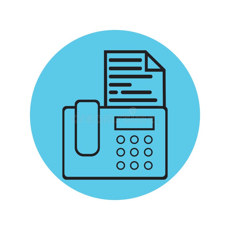 Fax Machine Logo Template Vector Icon Design Stock Vector ...