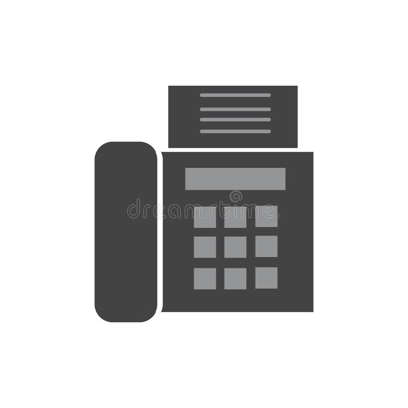 Fax Machine Logo Template Vector Icon Design Stock Vector ...