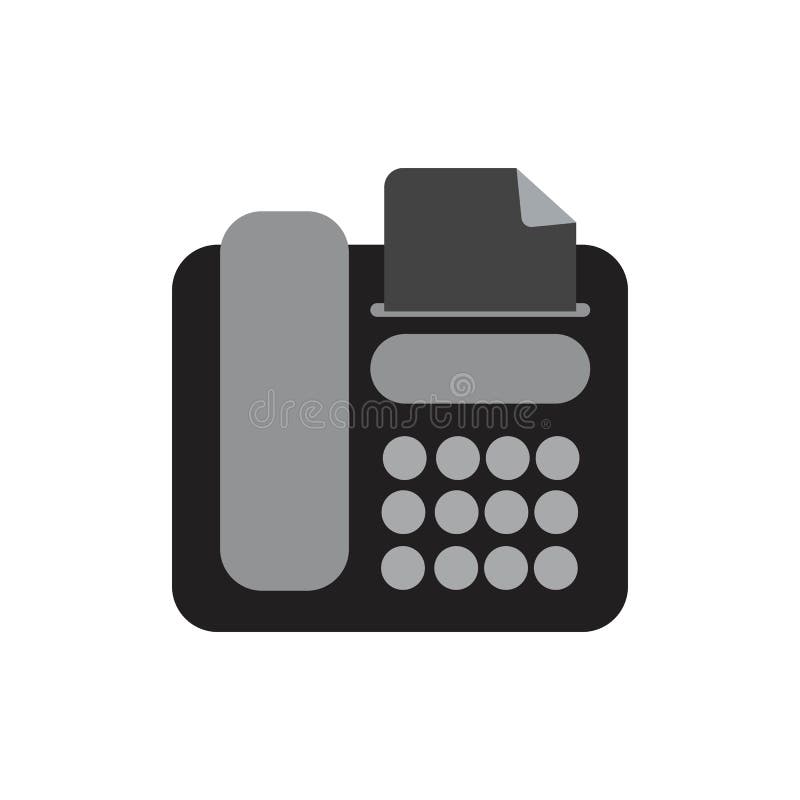 Fax Machine Logo Template Vector Icon Design Stock Vector ...