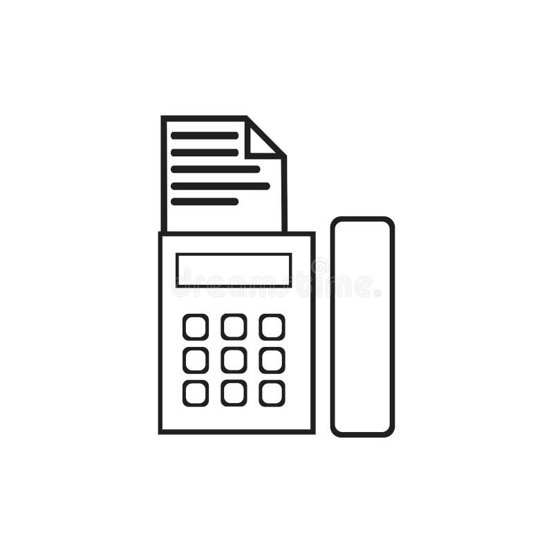 Fax Machine Logo Template Vector Icon Design Stock Vector ...