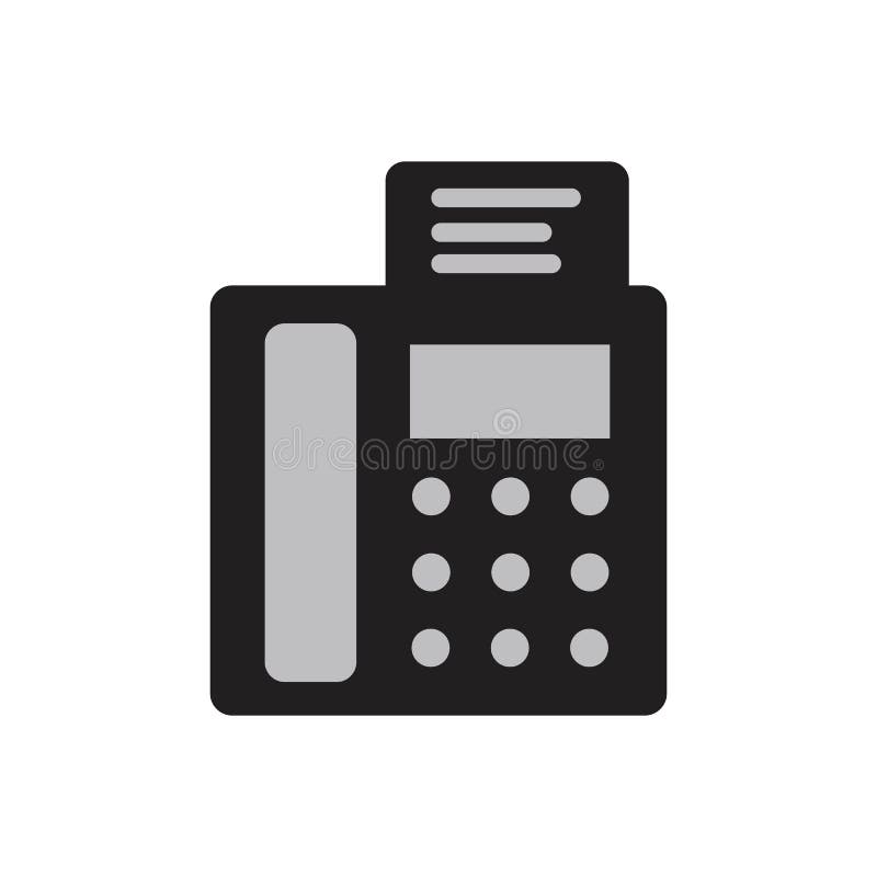 Fax Machine Logo Template Vector Icon Design Stock Vector ...