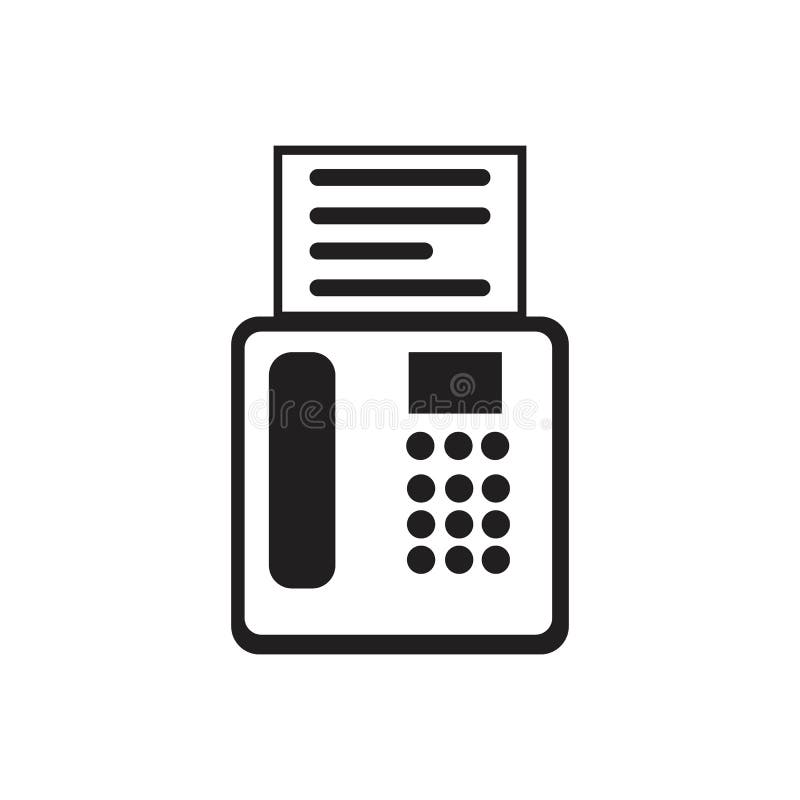 Fax Machine Logo Template Vector Icon Design Stock Vector ...