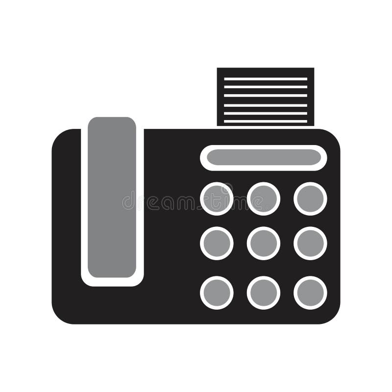 Fax Machine Logo Template Vector Icon Design Stock Vector ...
