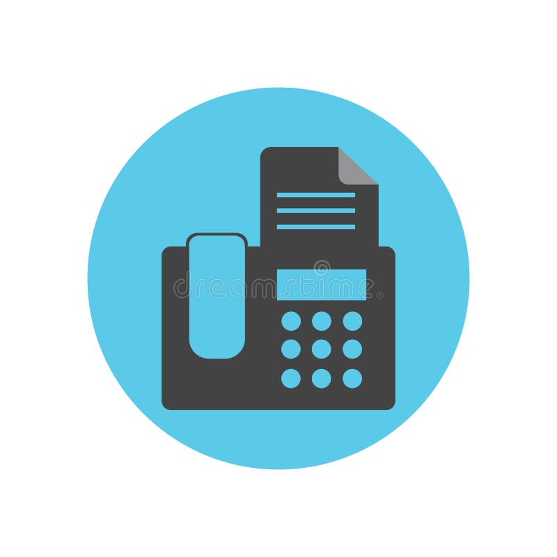 Fax Machine Logo Template Vector Icon Design Stock Vector ...