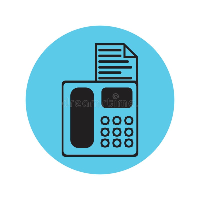 Fax Machine Logo Template Vector Icon Design Stock Vector ...