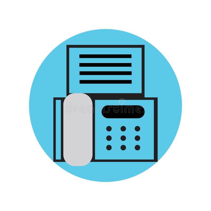 Fax Machine Logo Template Vector Icon Design Stock Vector ...