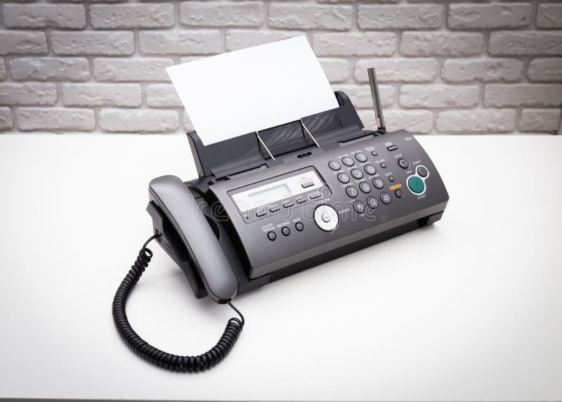 Fax machine stock photo. Image of output, office, push - 61900014