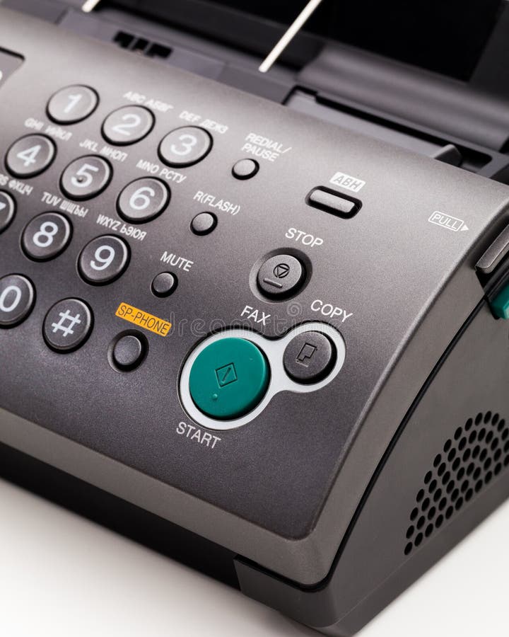 Fax machine stock photo. Image of communicate, cover - 61900236