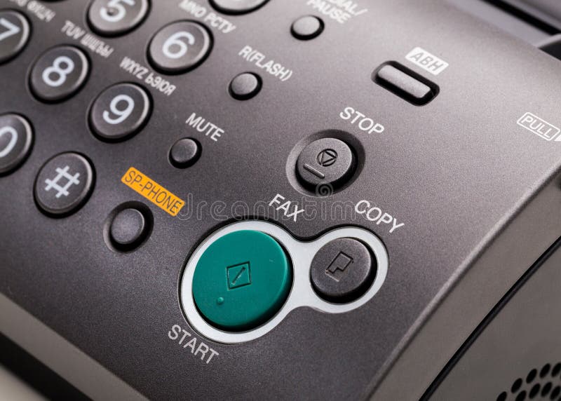 Fax machine stock photo. Image of cover, electronic, output - 61900244