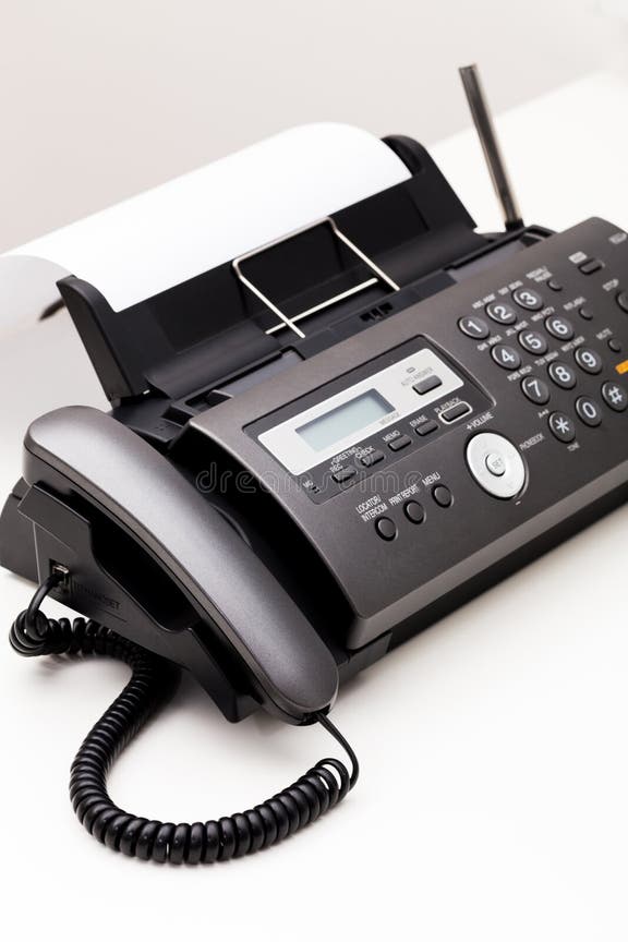 Fax machine stock image. Image of output, service, photocopy - 61900395