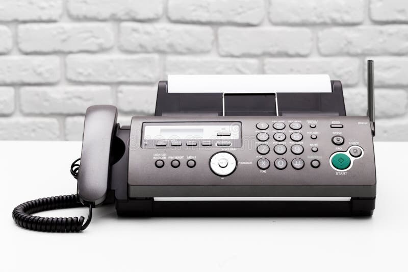 Fax machine stock photo. Image of modern, machine, close - 61900422