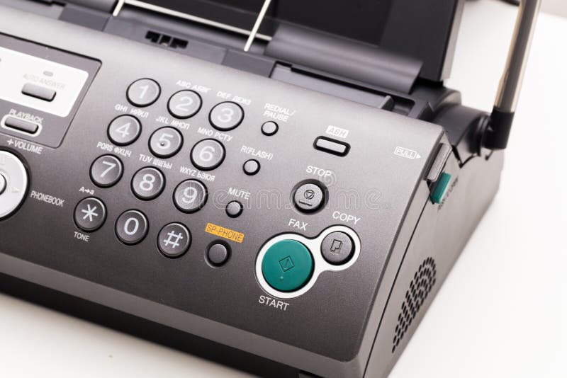 Fax machine stock image. Image of printer, copy, equipment - 61900429