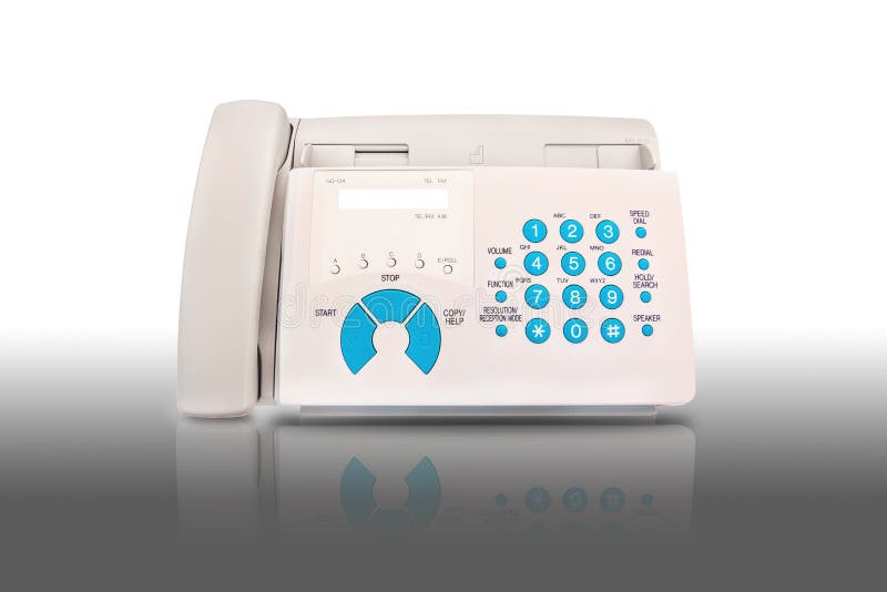 Fax machine stock image. Image of global, information - 30984793