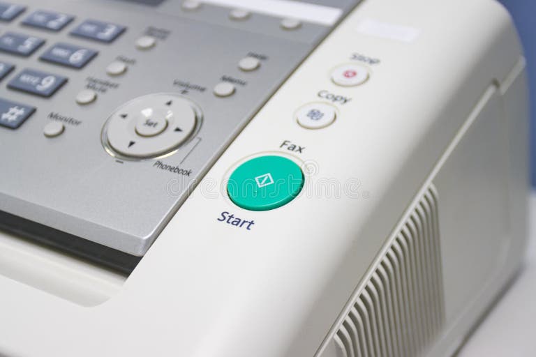 The Fax Machine Use for Sending Documents in the Office Stock Image ...