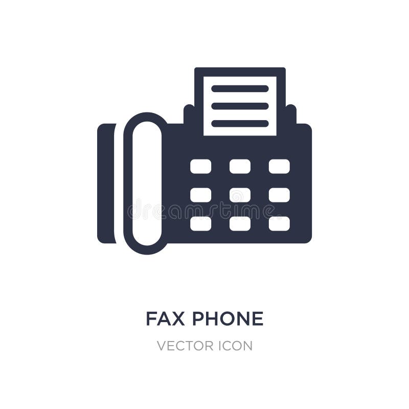 Phone Email Fax Icon On A White Background Stock Vector - Illustration ...