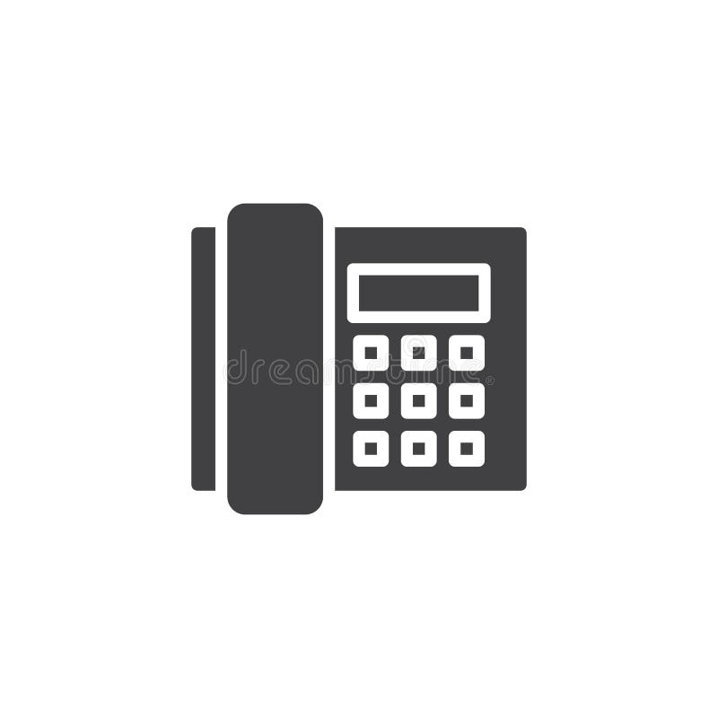 Fax phone vector icon stock vector. Illustration of flat - 114683825