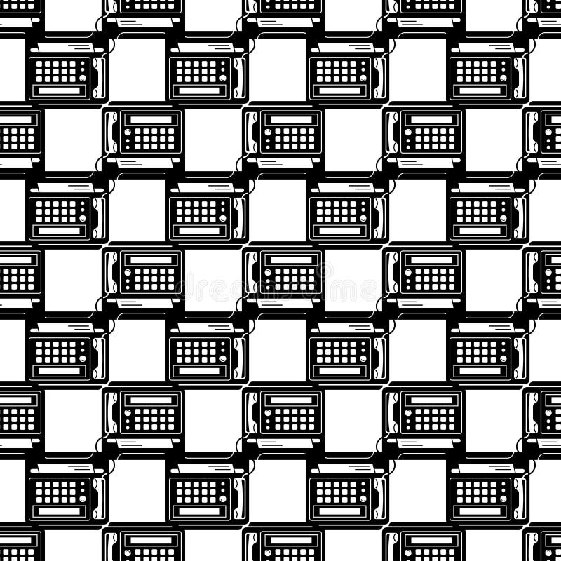 Fax Prints Pattern Seamless Vector Stock Vector - Illustration of ...
