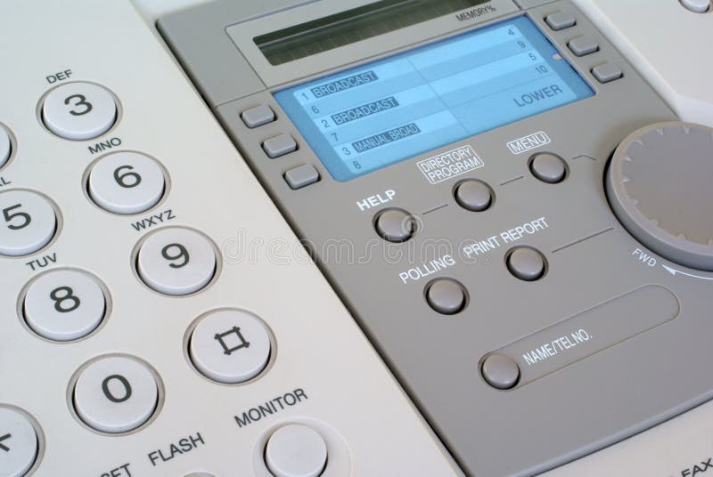 Faxapparaat stock afbeelding. Image of enkelvoudig, teken - 11096251