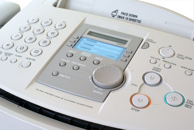 Faxapparaat stock afbeelding. Image of enkelvoudig, teken - 11096251