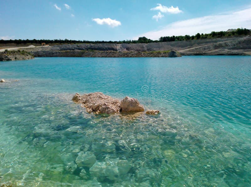 Faxe kalkbrud stock image. Image of limestone, kalkbrud - 42540745