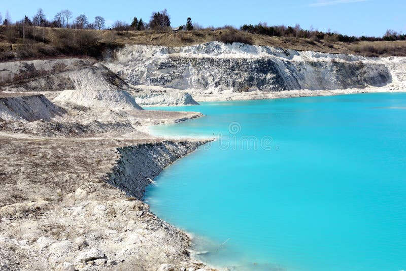 Faxe Limestone Quarry stock photo. Image of nature, holidays - 30584802
