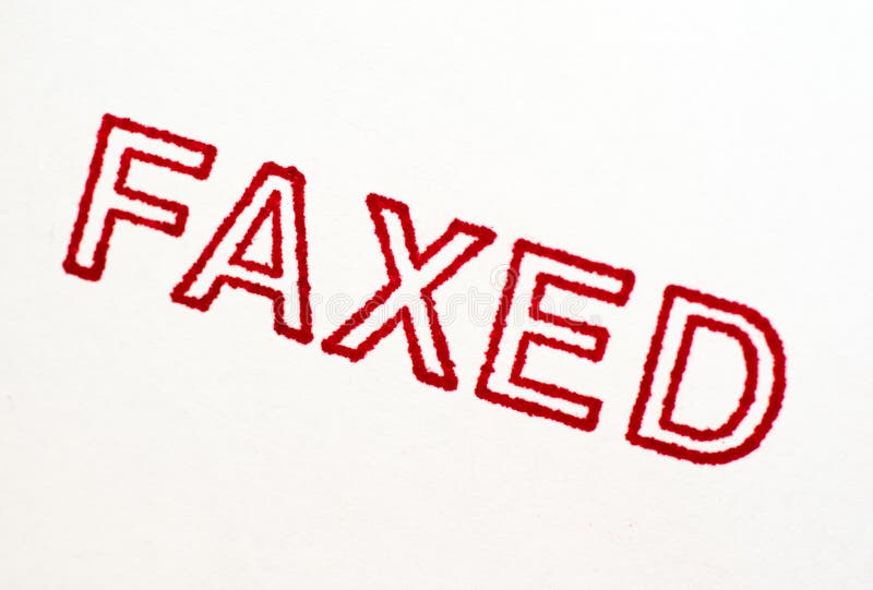 Faxed stamp στοκ εικόνα. εικόνα από stamp, faxed - 4294309