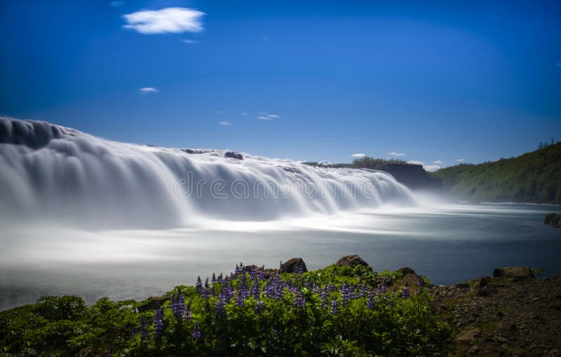 Faxi Waterfall stock photo. Image of blue, white, waterfall - 31663420