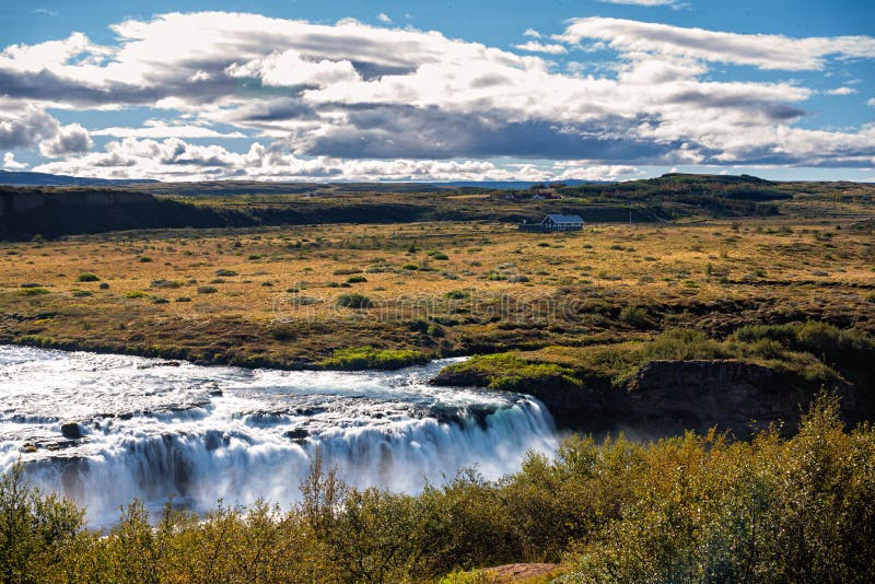 Faxi Waterfall stock photo. Image of blue, white, waterfall - 31663420