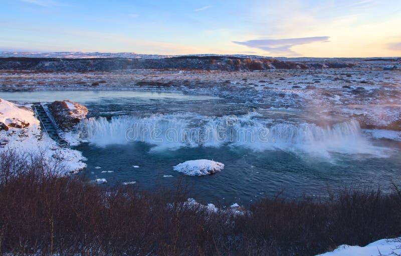 The Faxifoss Waterfall in Iceland Stock Photo - Image of europe ...