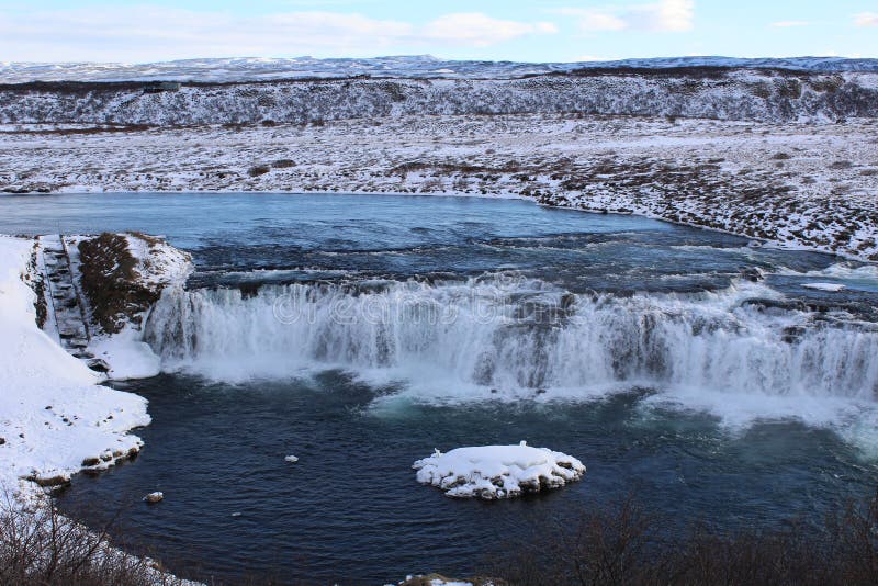 The Faxifoss Waterfall in Iceland Stock Photo - Image of europe ...