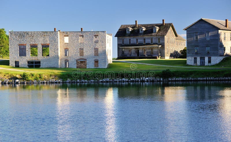Fayette Historic Ghost Town Stock Image - Image of ruins, water: 28936673