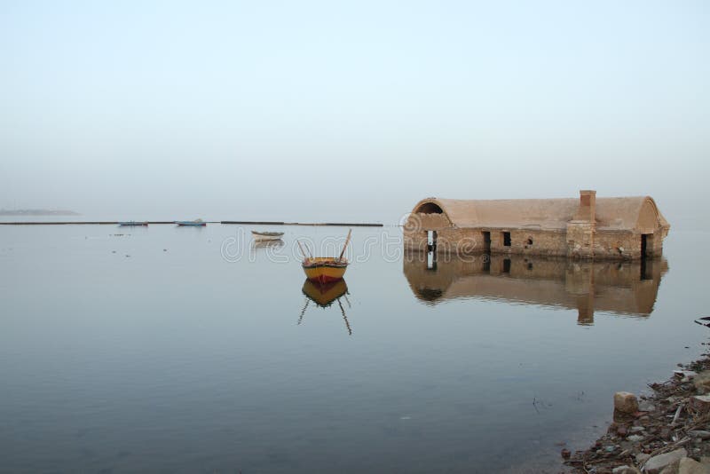 Fayoum Lake stock photo. Image of fayoum, limestone, dune - 48475022