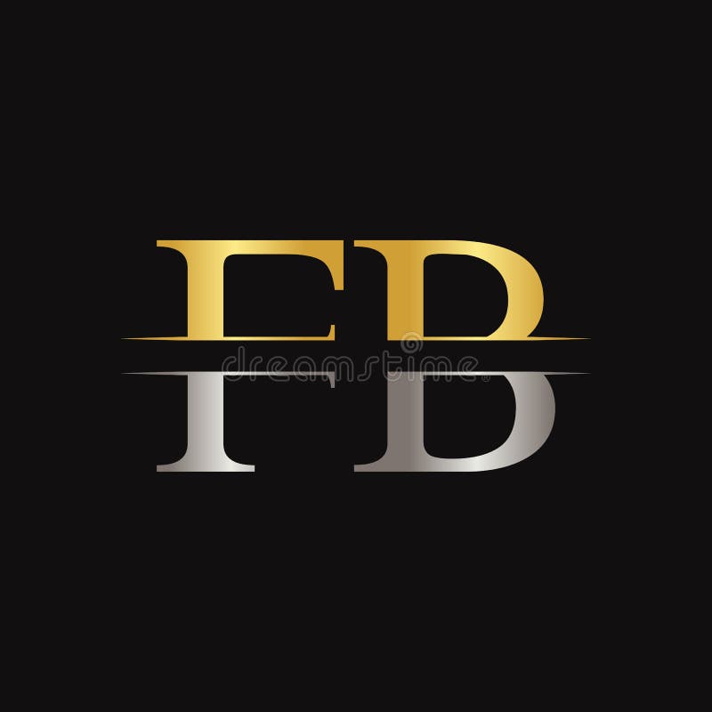 FB Letter Type Logo Design Vector Template. Abstract Letter FB Logo ...