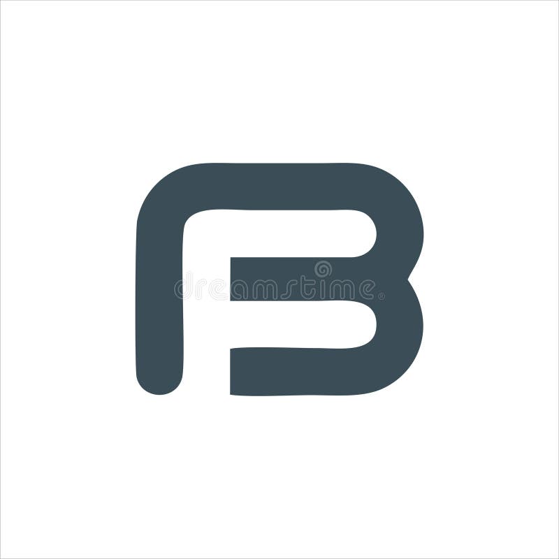 FB Monogram Logo Inspiration Stock Image - Illustration of logo ...