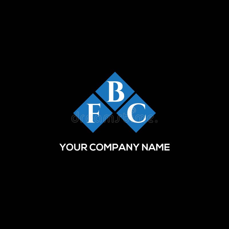 FBC Letter Logo Design on BLACK Background. FBC Creative Initials ...